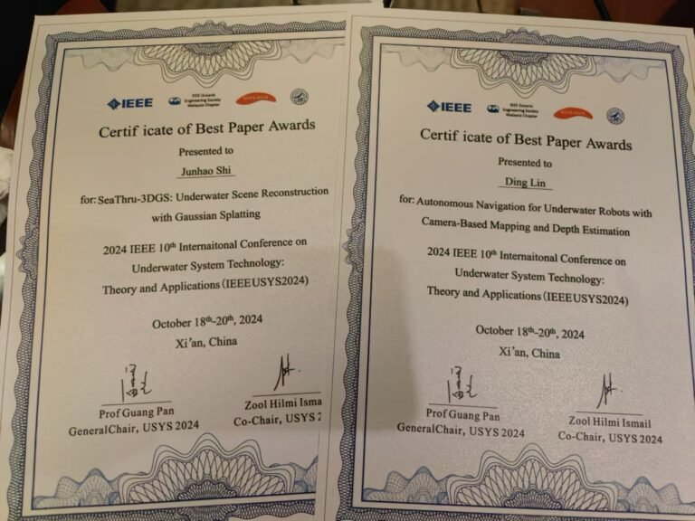 Congratulations to Master Student Ding Lin and Undergraduate Junhao Shi for Winning Two Best ...